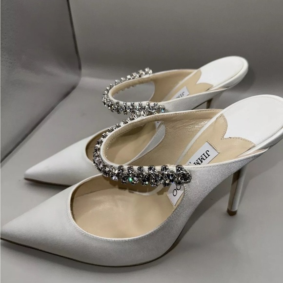 Jimmy Choo | Shoes | Jimmy Choo Bing 0 Ivory Satin | Poshmark